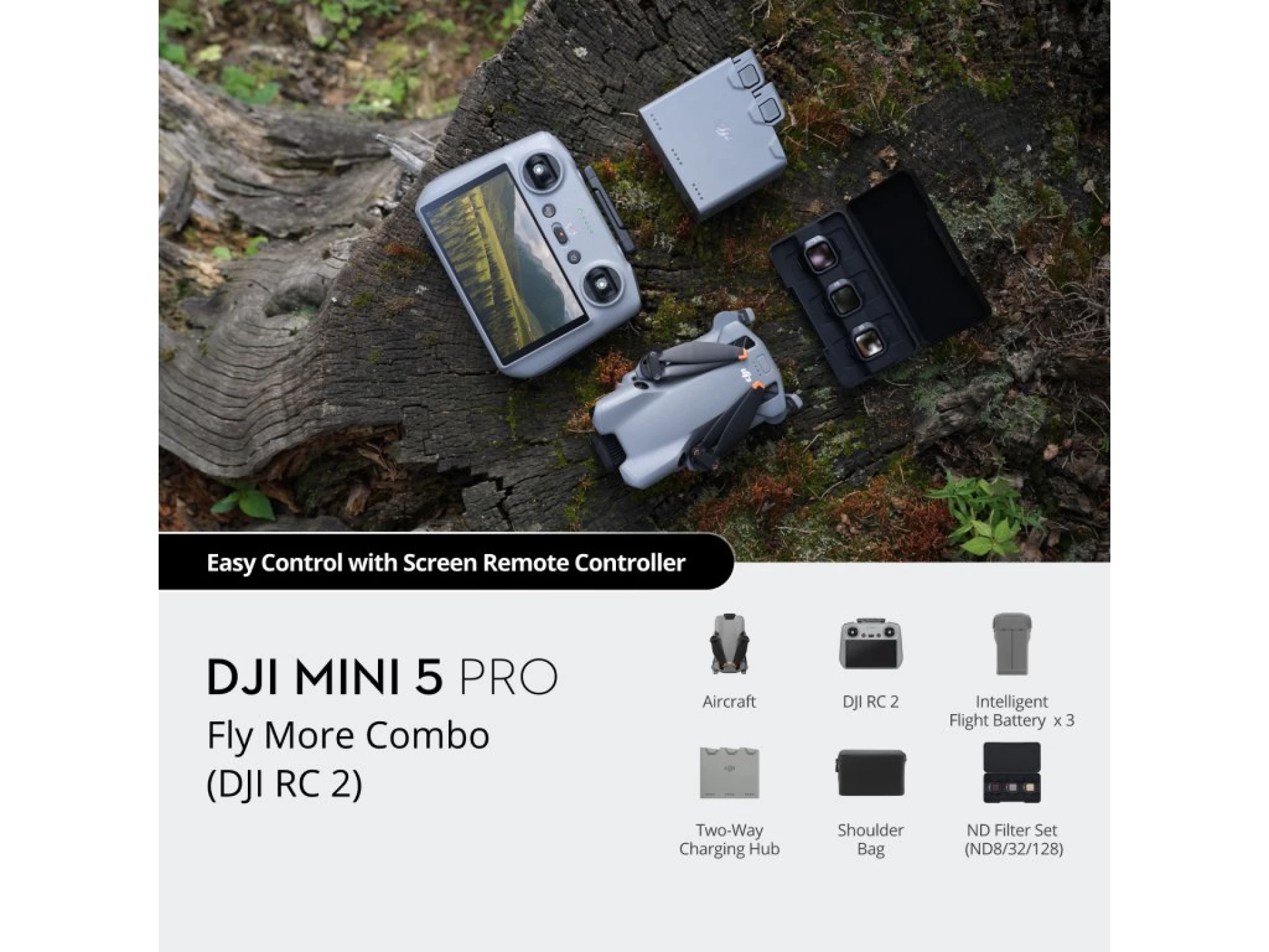 DJI Mini 5 pro FMC ( RC2) - Techno Shop - Aparati za Savremeni Dom!