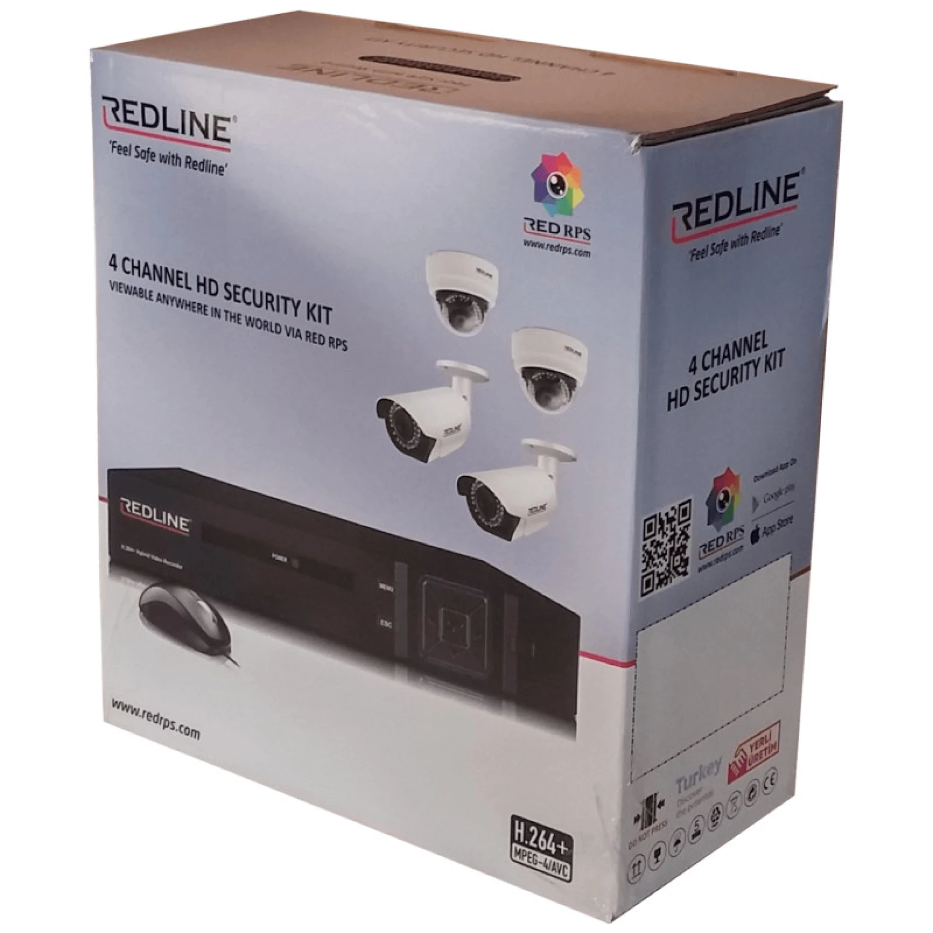 REDLINE video nadzor set 4CH, 2.0 MPI, Cloud, Gold CCTV 4 - Techno Shop ...